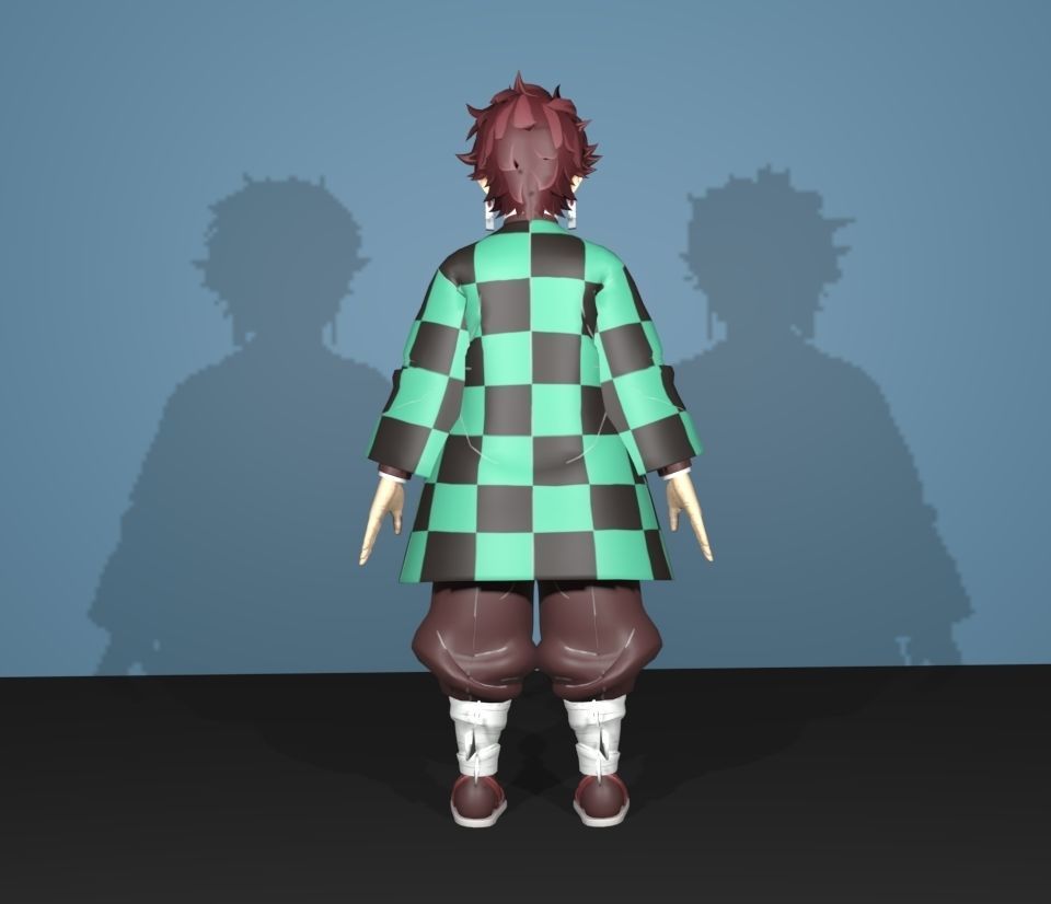 Tanjiro Kamado 3D model animated rigged | CGTrader