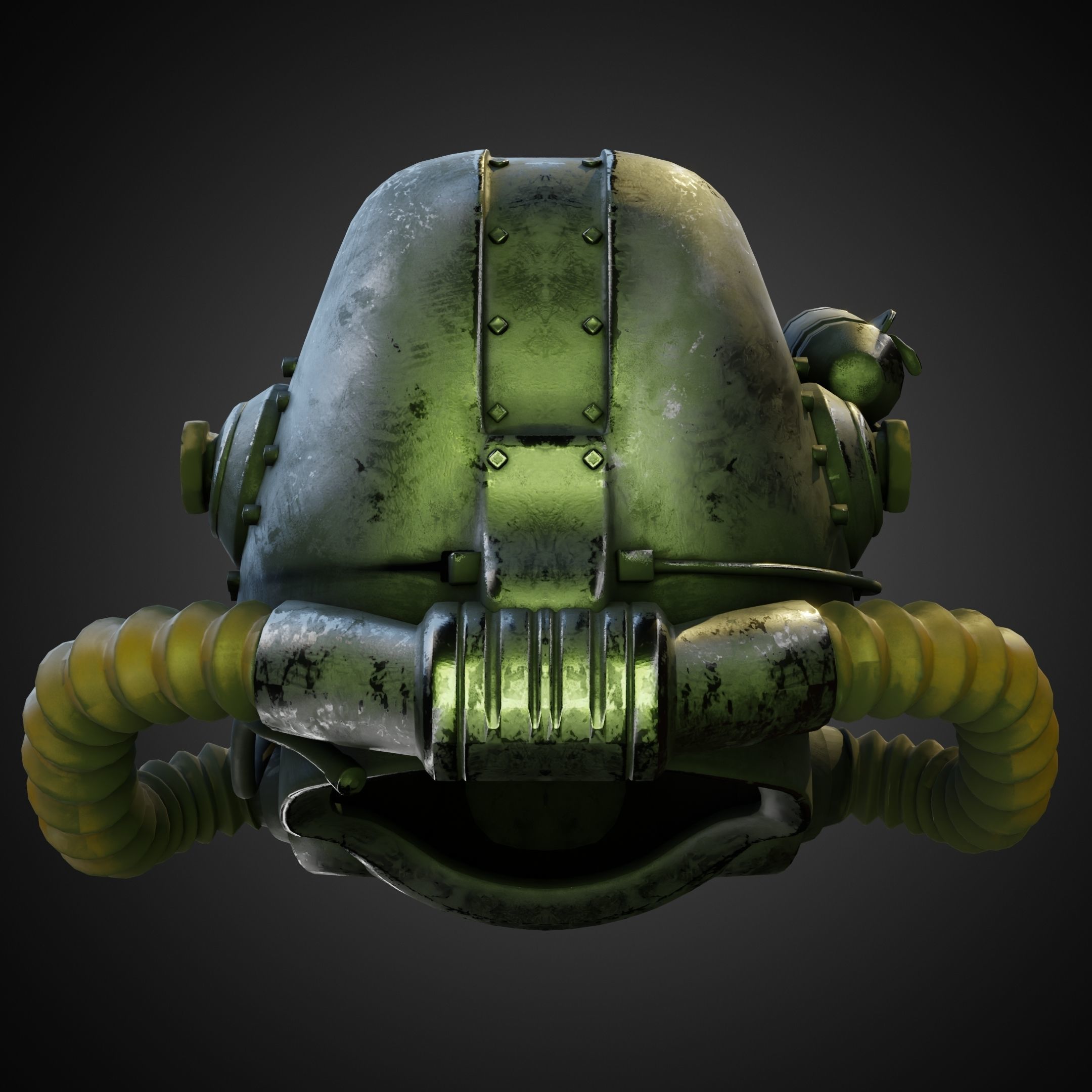 Fallout 4 T-45 Power Armor Helmet for Cosplay 3D model 3D printable ...
