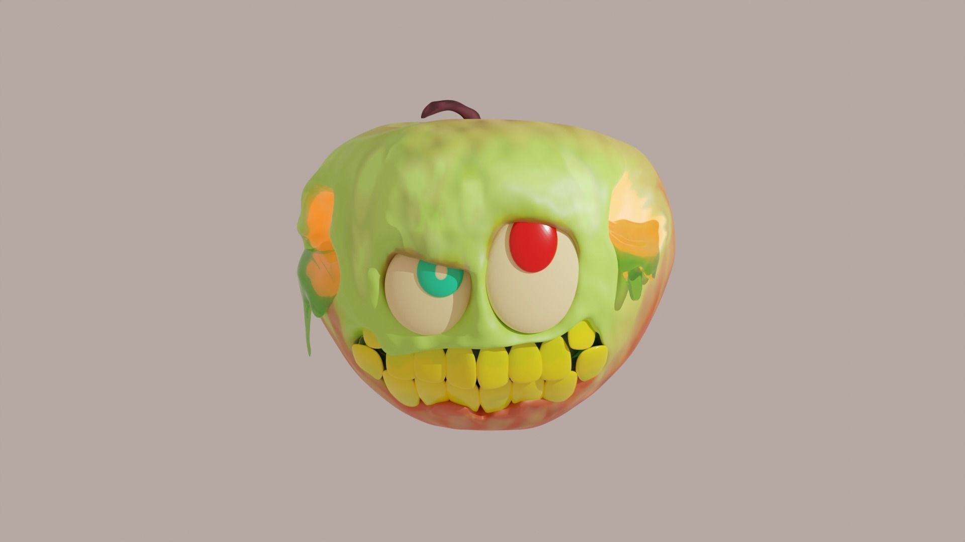 Zombie Apple 3D MODEL 3D model | CGTrader