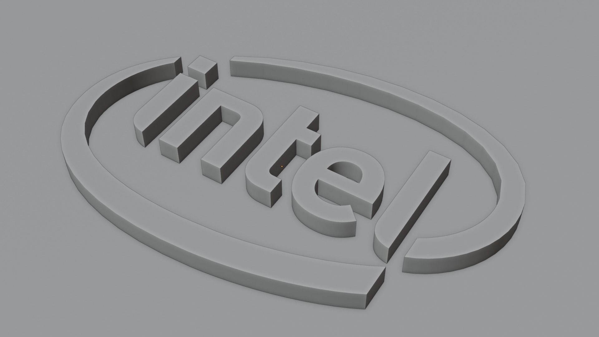 3D model Intel logo 3d model VR / AR / low-poly | CGTrader