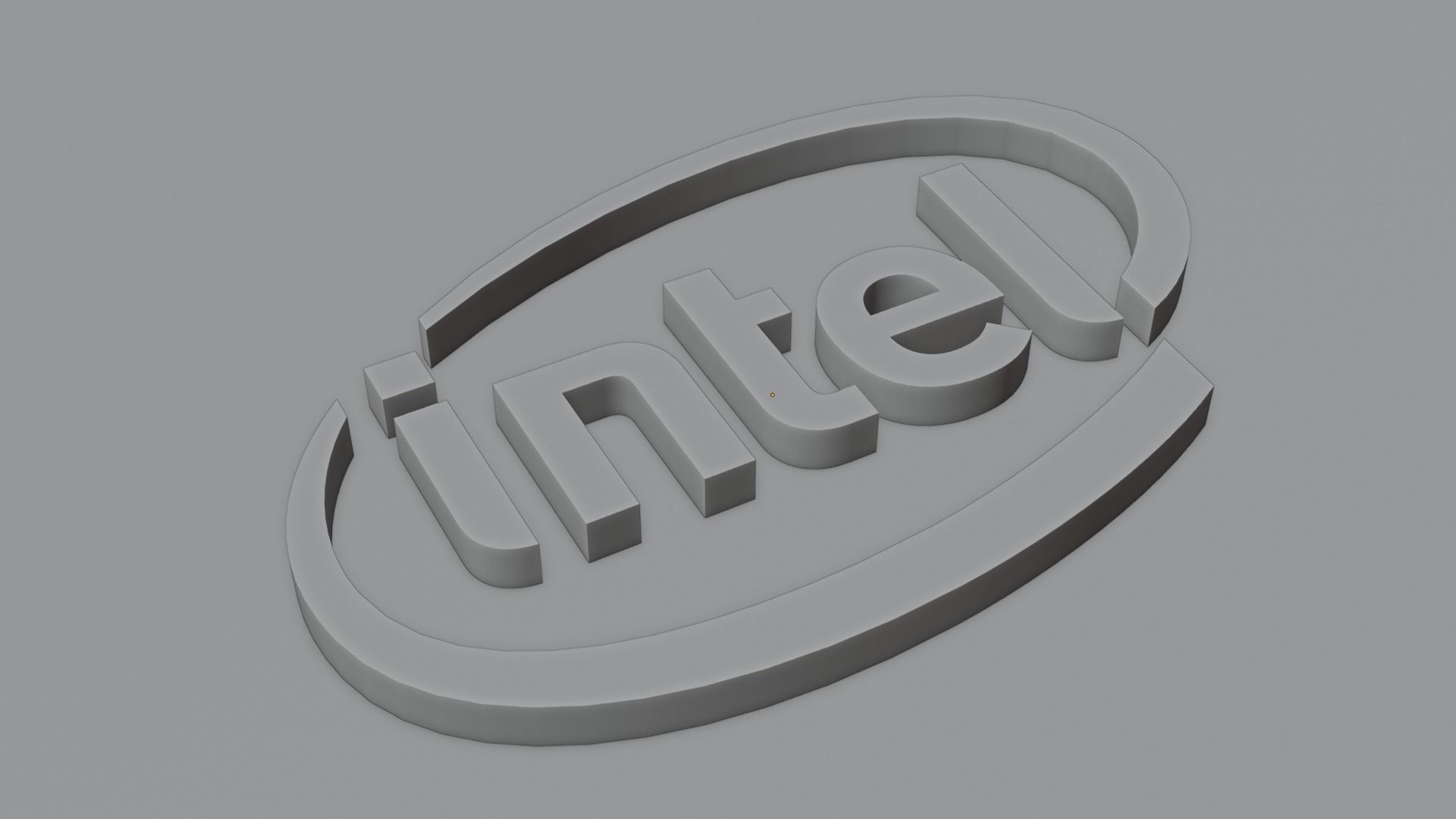 3D model Intel logo 3d model VR / AR / low-poly | CGTrader