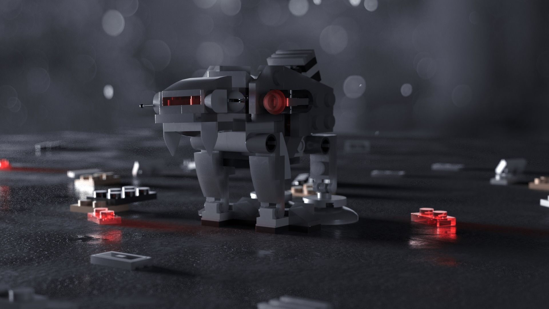 Lego AT-AT mini 3D model | CGTrader