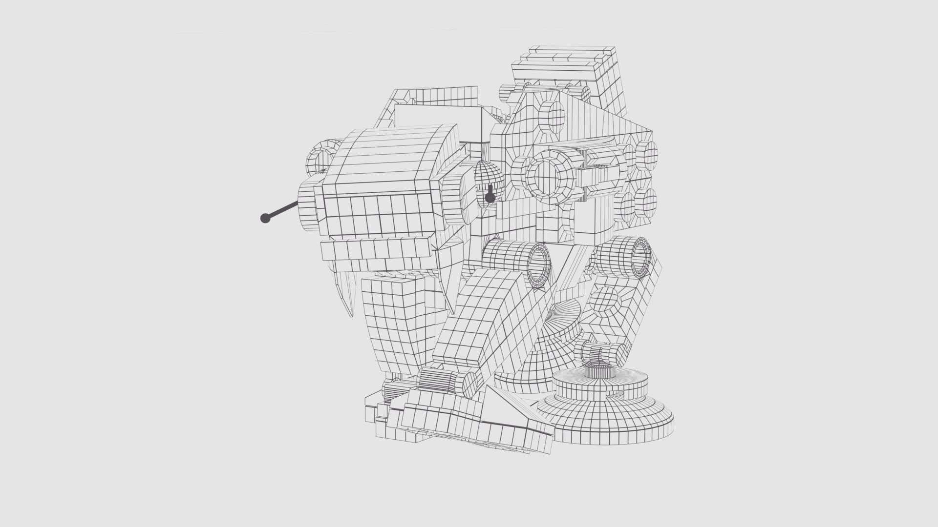 Lego AT-AT mini 3D model | CGTrader