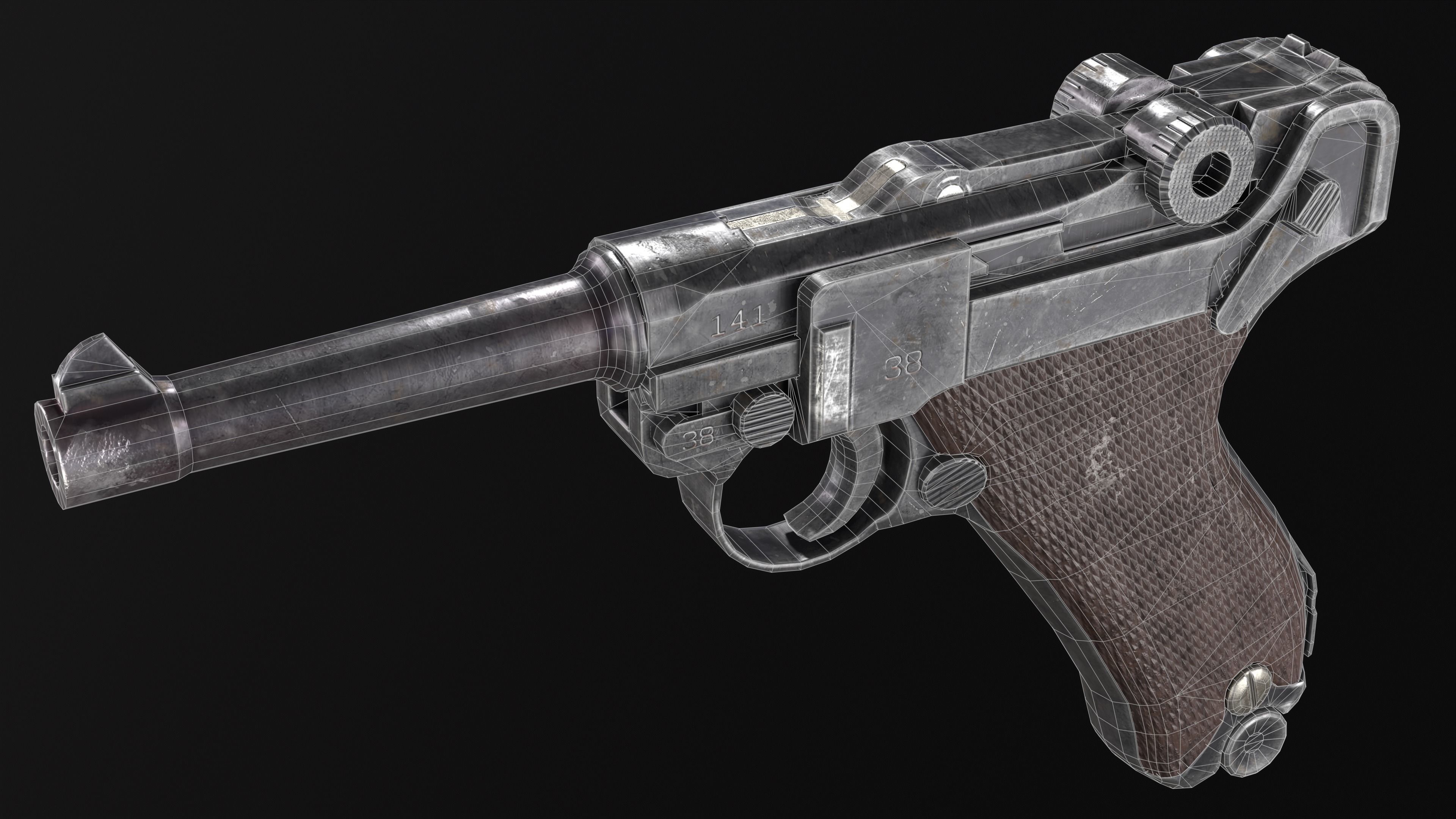 3D model Luger P08 Pistol VR / AR / low-poly | CGTrader