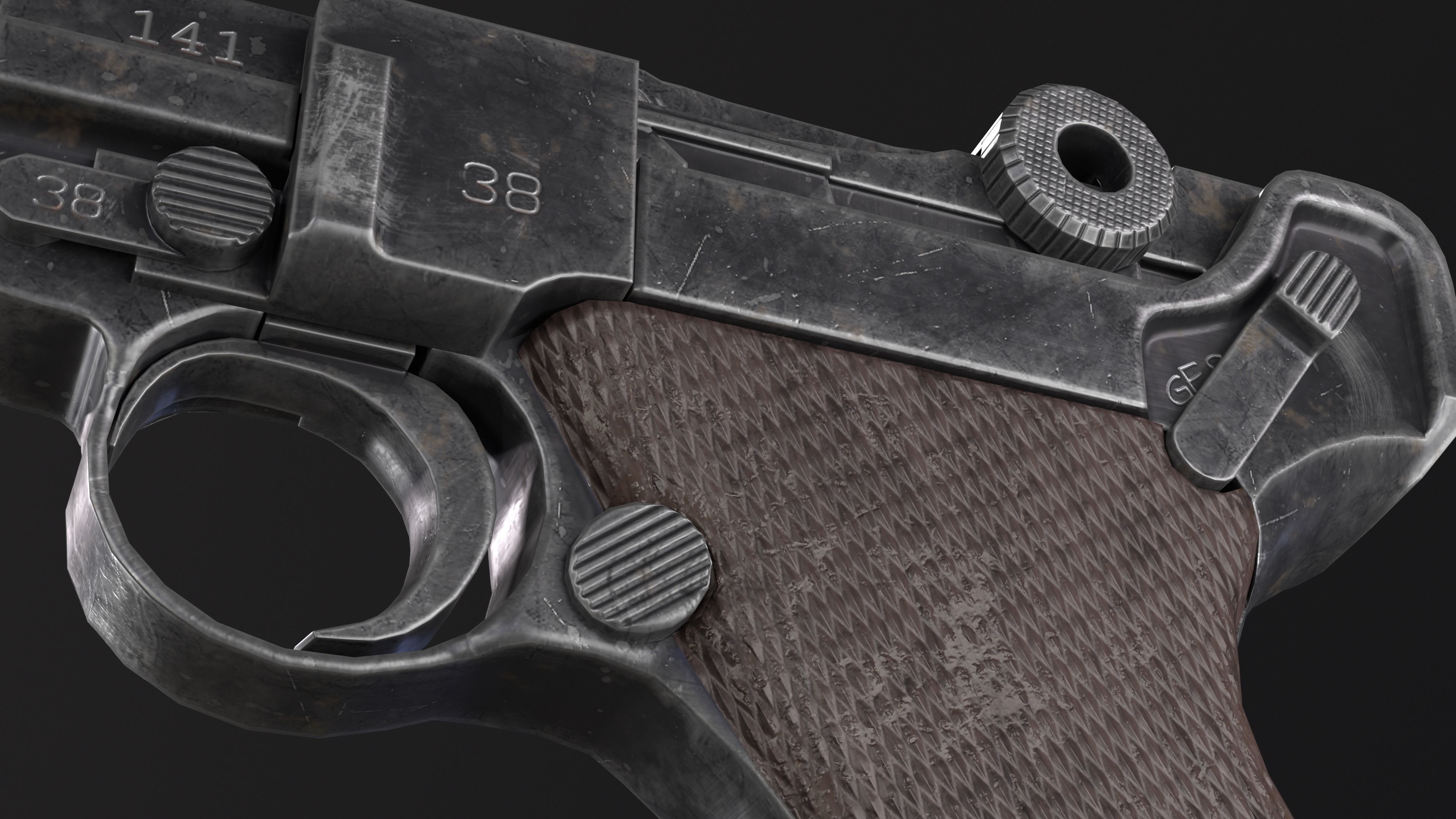 3D model Luger P08 Pistol VR / AR / low-poly | CGTrader