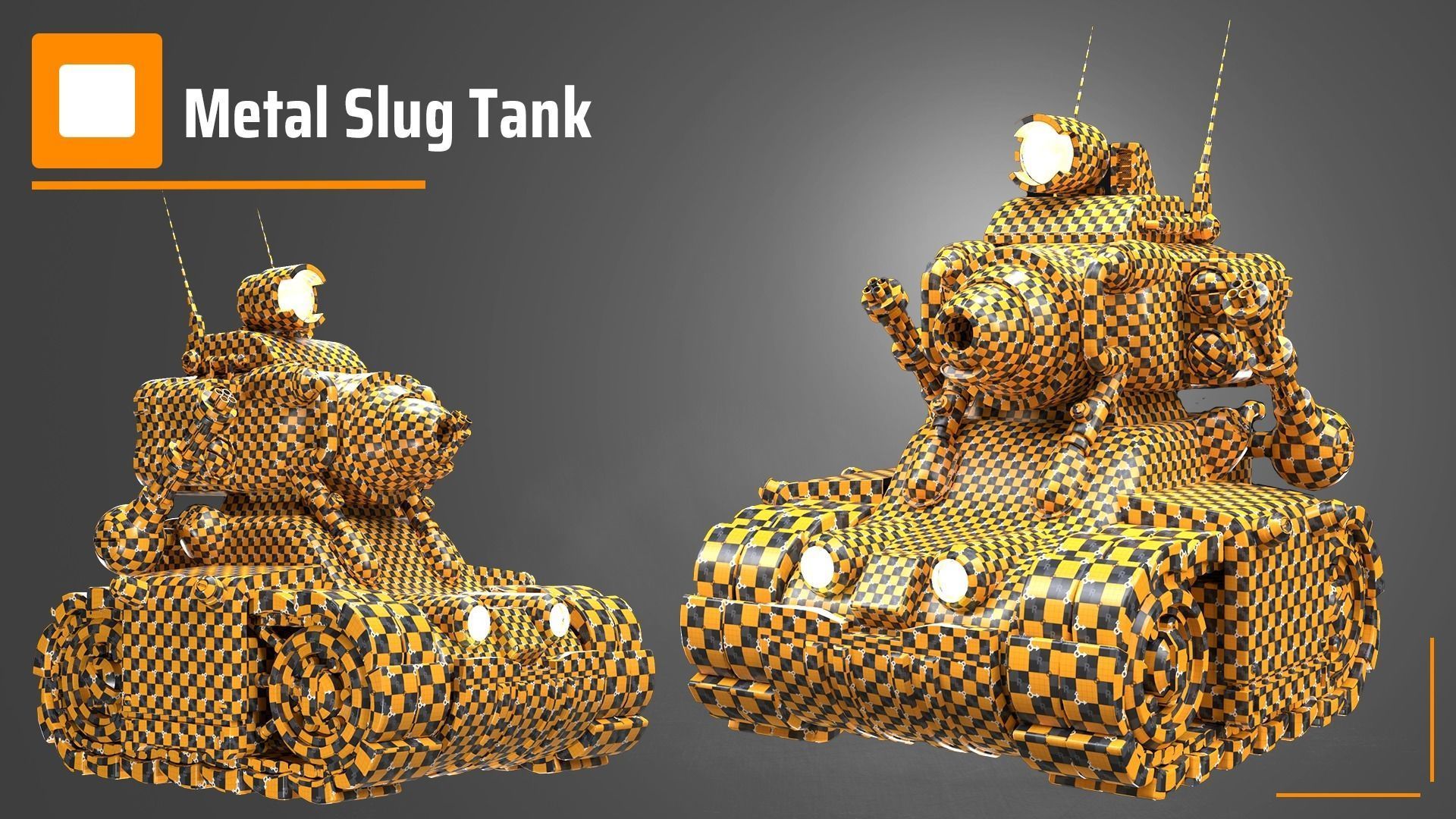 Metal Slug Tank 3D model | CGTrader