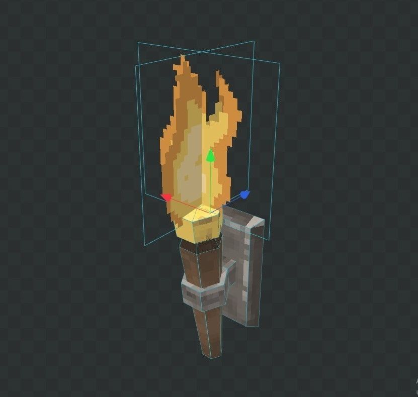 3D model 3d pixel torch VR / AR / low-poly | CGTrader