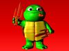 RAFAEL TURTLE MUTANT TEENAGE TORTUGA BUST NINJA RAPHAEL KID BABY 3D ...