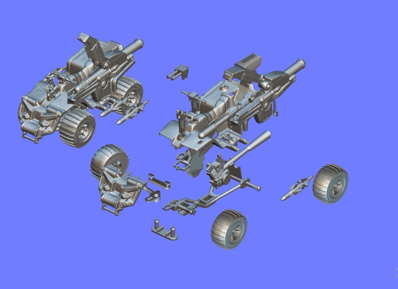 2009 GI-JOE ATV-FERRET SCAN AND REDRAW - 3D SCAN - 3D model 3D ...