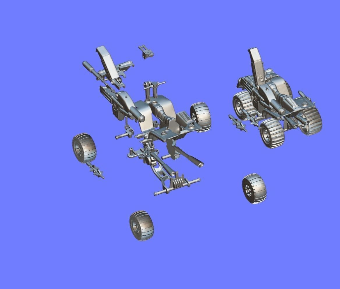 2009 GI-JOE ATV-FERRET SCAN AND REDRAW - 3D SCAN - 3D model 3D ...