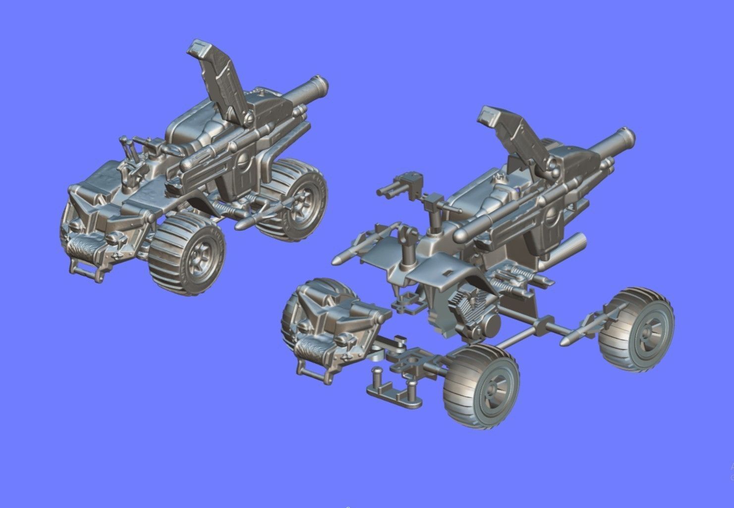 2009 GI-JOE ATV-FERRET SCAN AND REDRAW - 3D SCAN - 3D model 3D ...