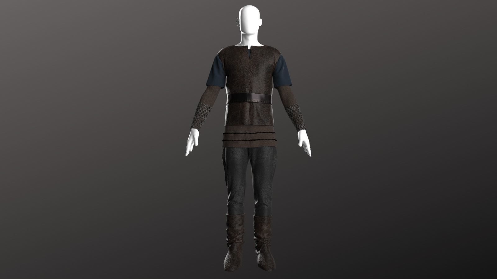 Man Rural Warrior Costume Modeling in Clo3D-Marvelous Designer 3D model ...