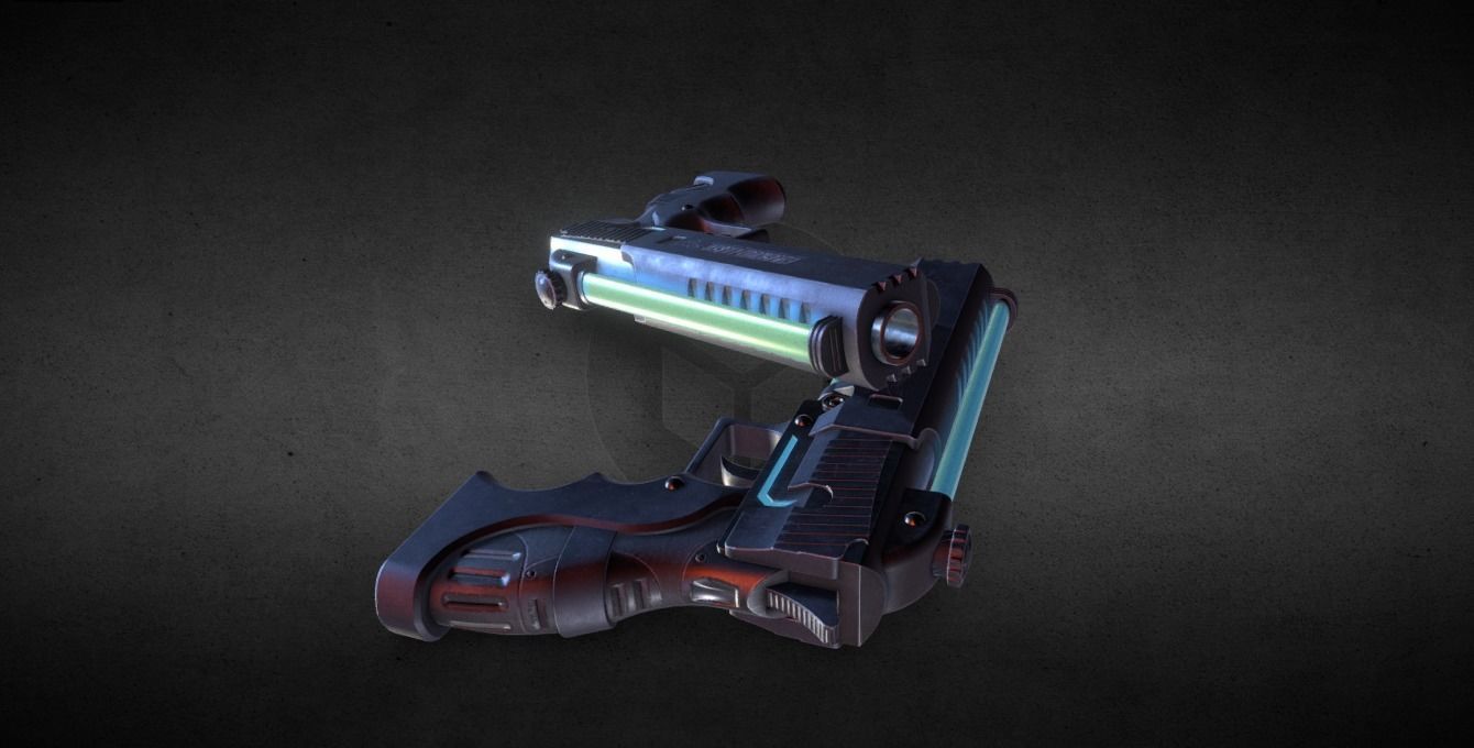 3D model Magnum Laser VR / AR / low-poly | CGTrader