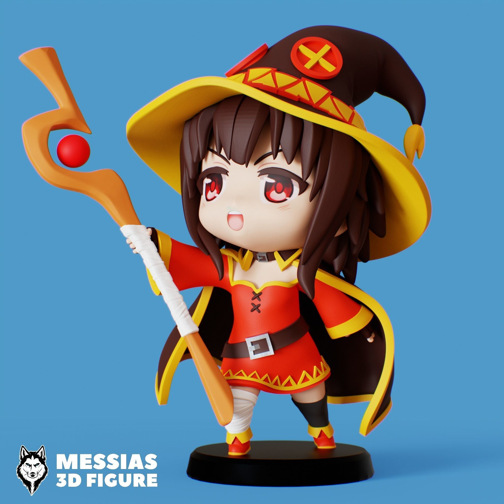 Megumin Chibi 3D model 3D printable | CGTrader