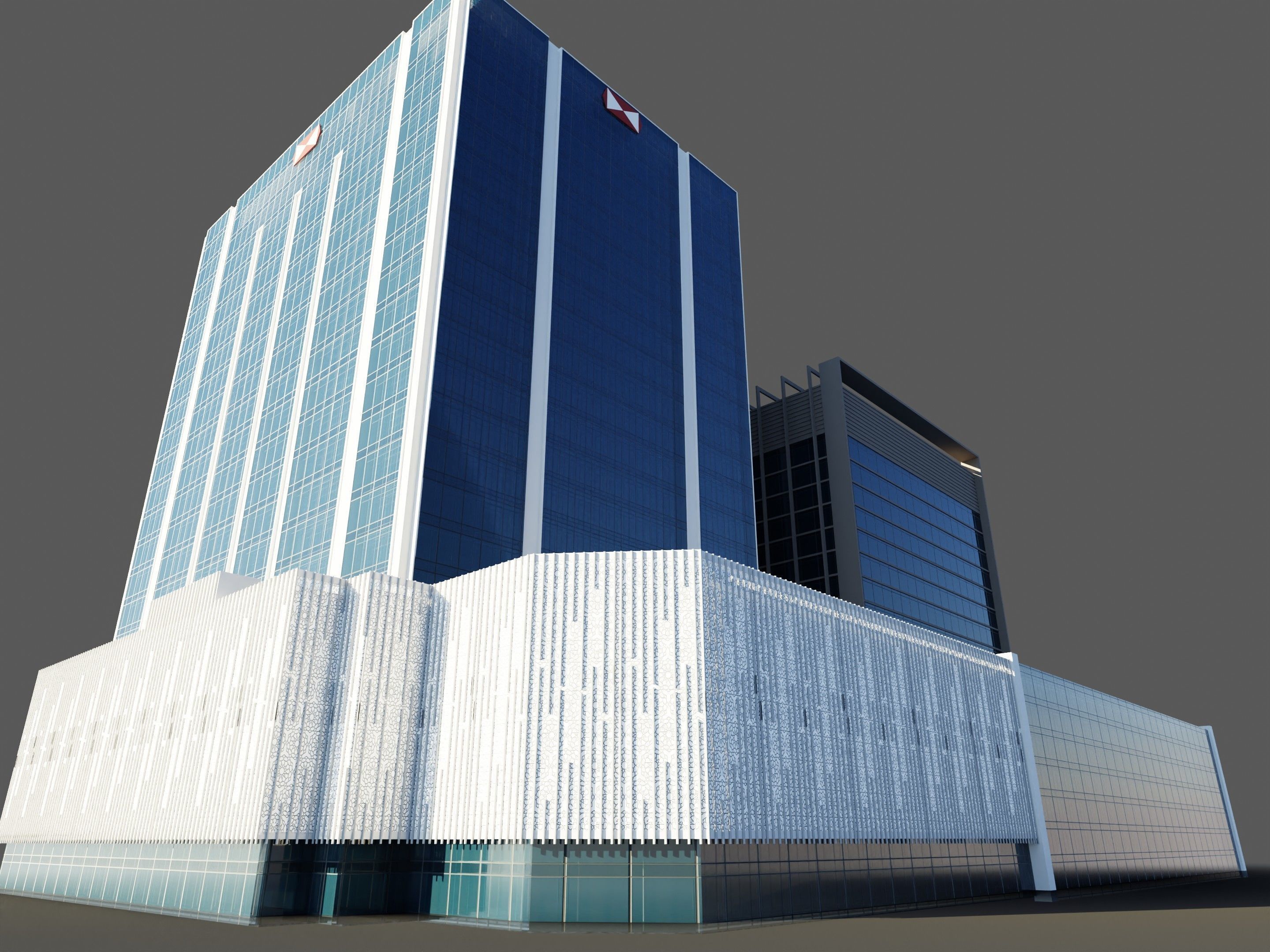 HSBC Tower - Dubai 3D model | CGTrader