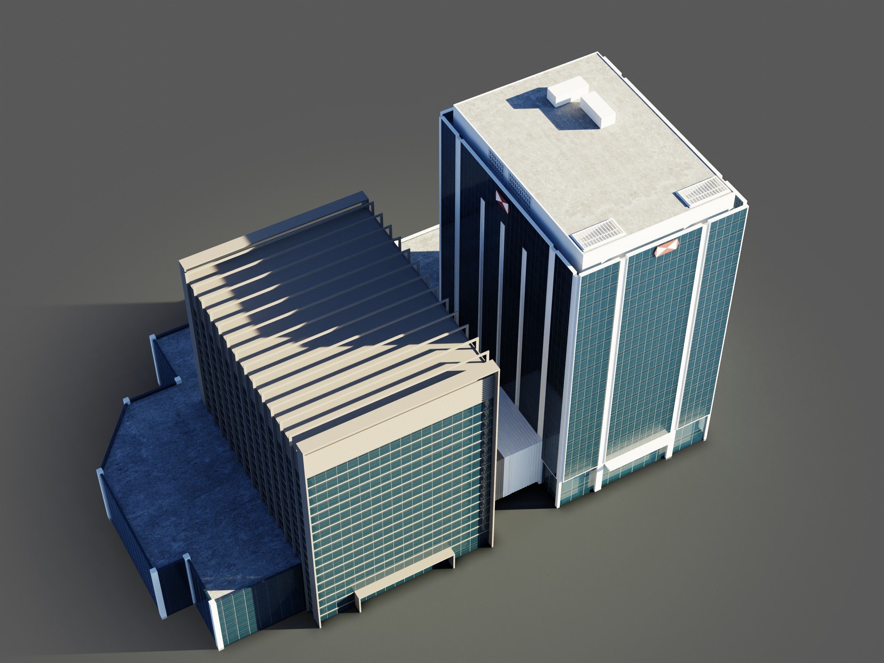 HSBC Tower - Dubai 3D model | CGTrader