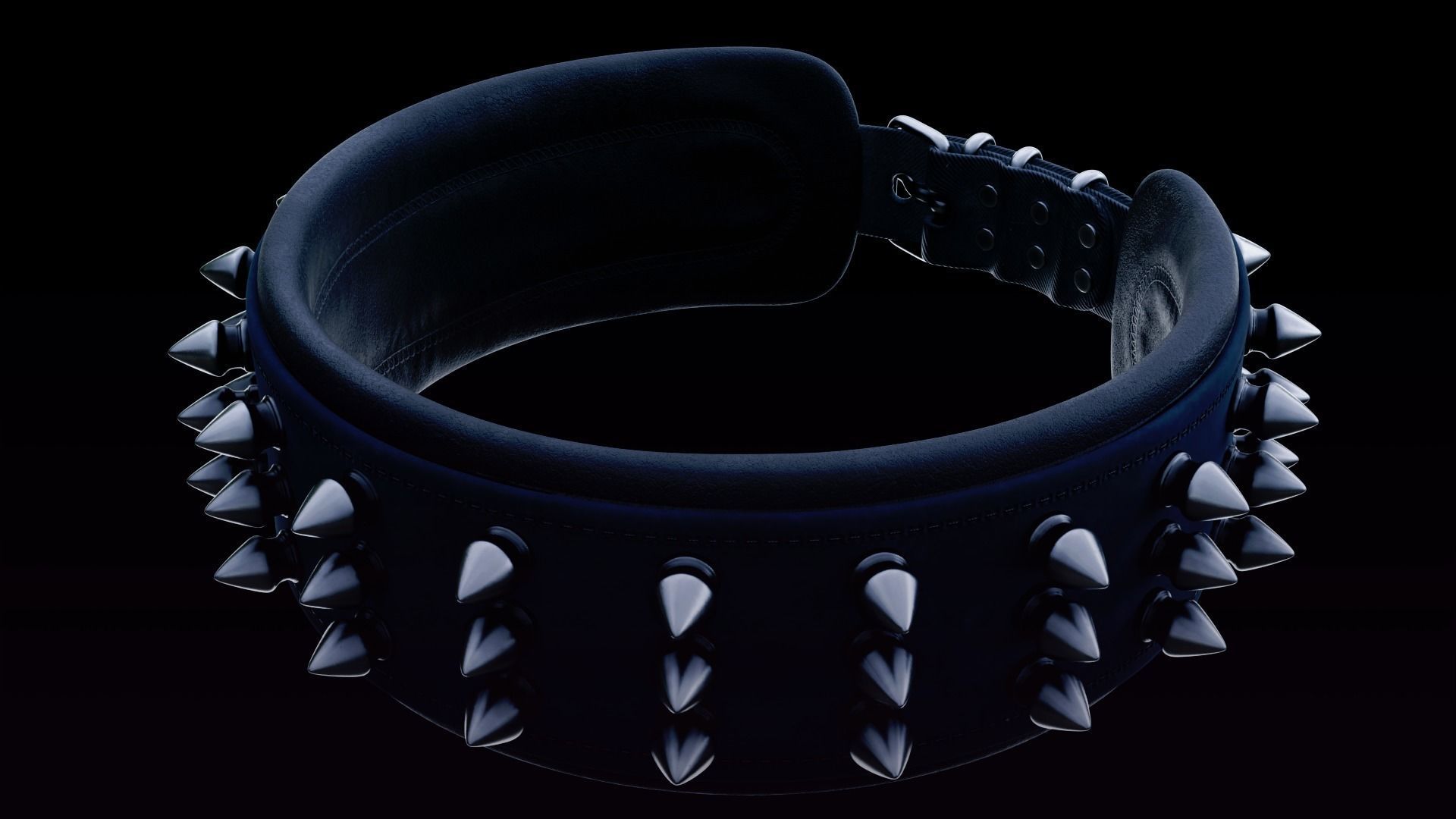 3D model Spike collar VR / AR / low-poly | CGTrader