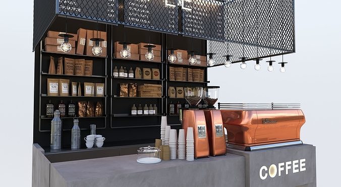 Coffee Shop 3D model | CGTrader