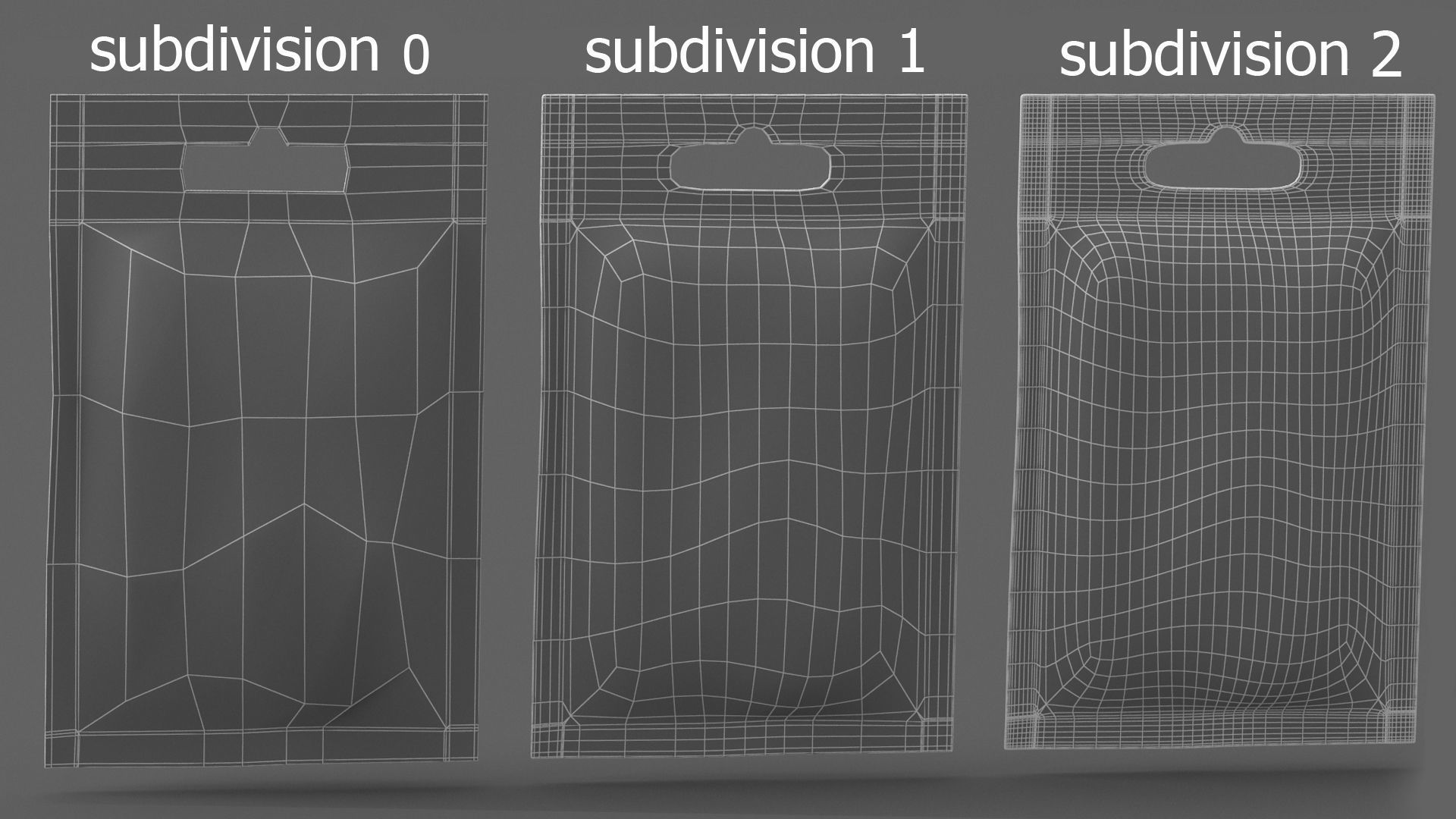 metallic sachet 3D model | CGTrader