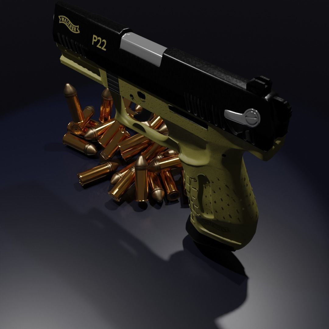 walther p22 3D model | CGTrader