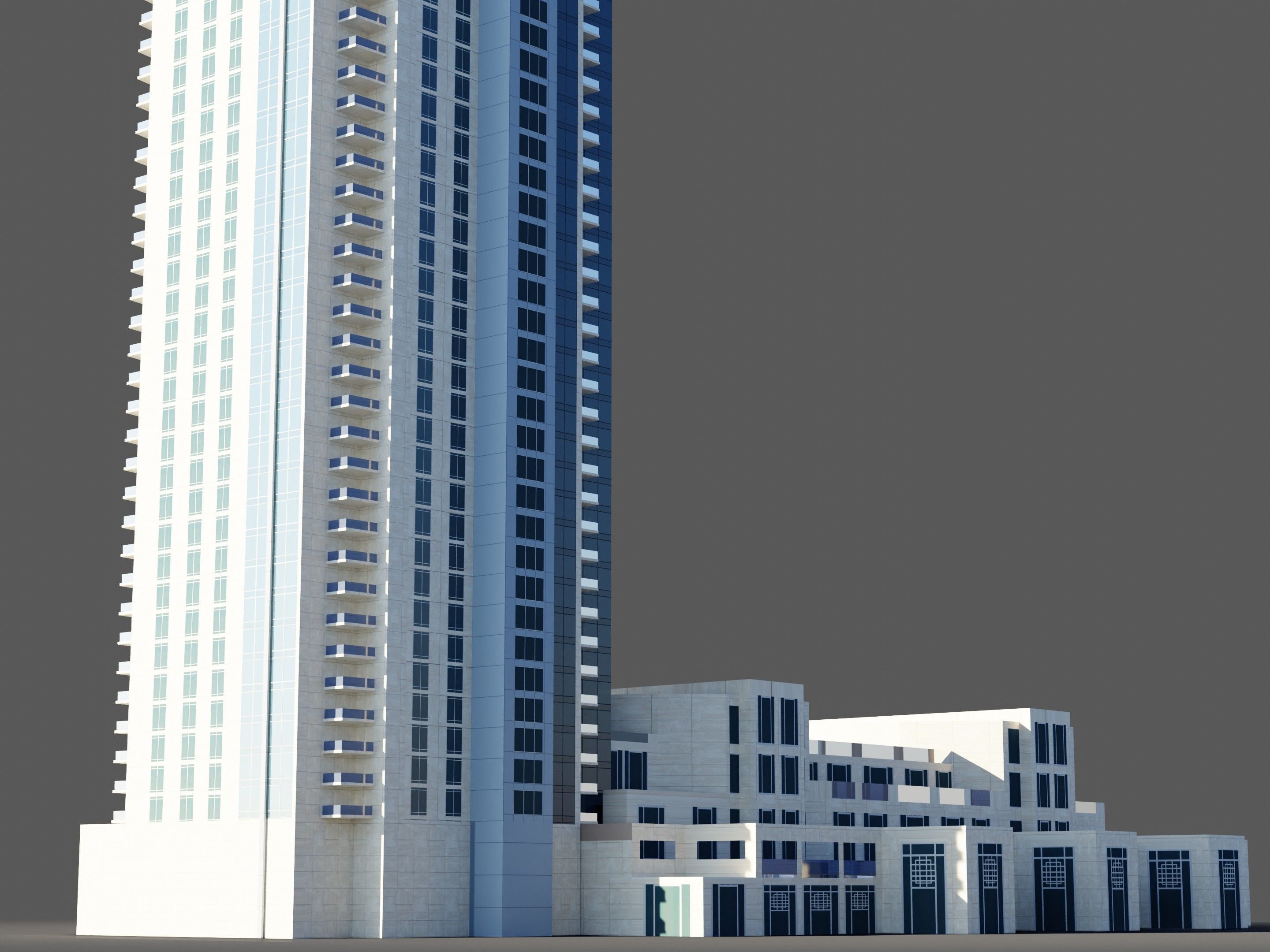 The Residences Tower 1 - Dubai 3D model | CGTrader