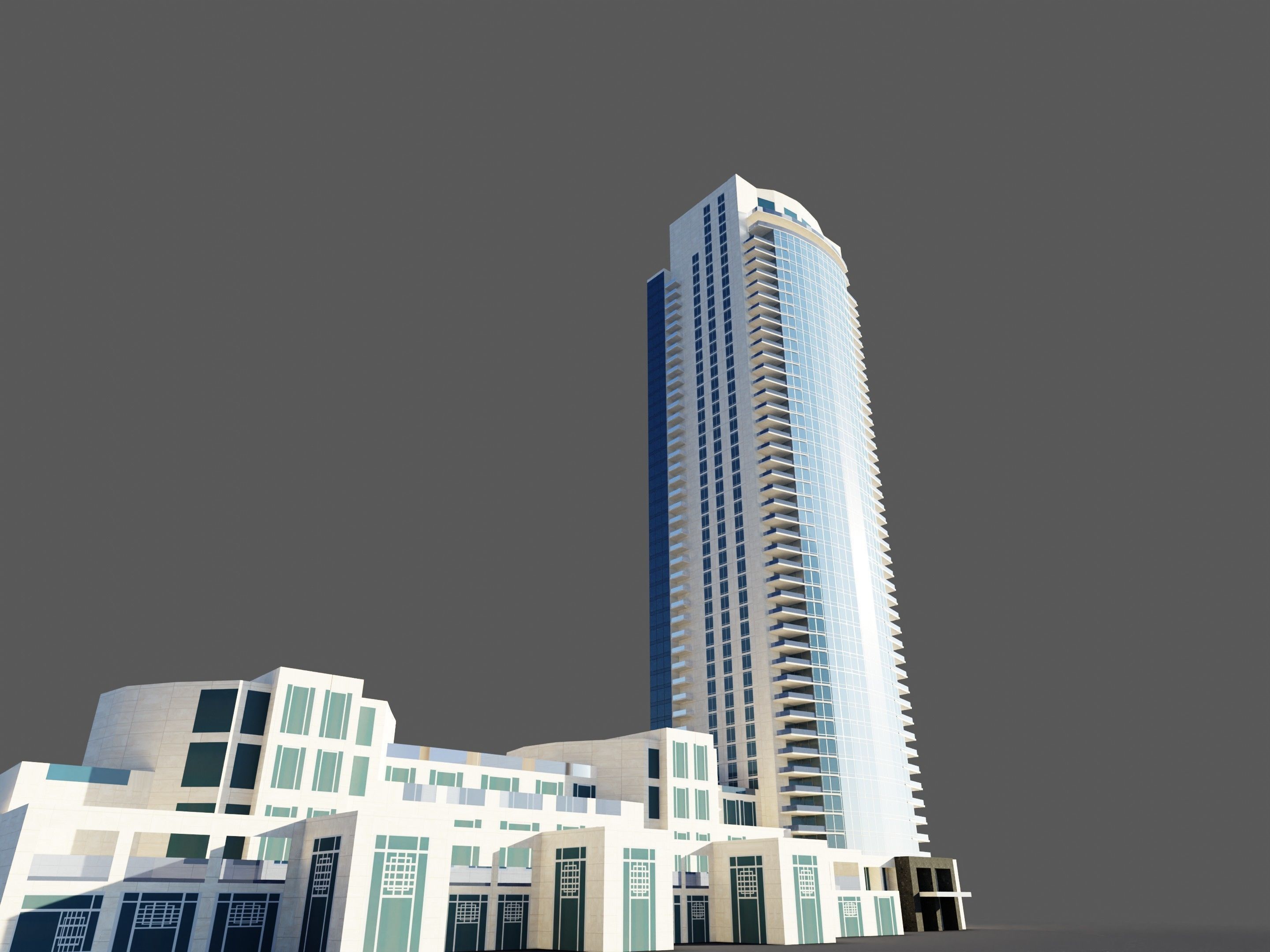 The Residences Tower 1 - Dubai 3D model | CGTrader