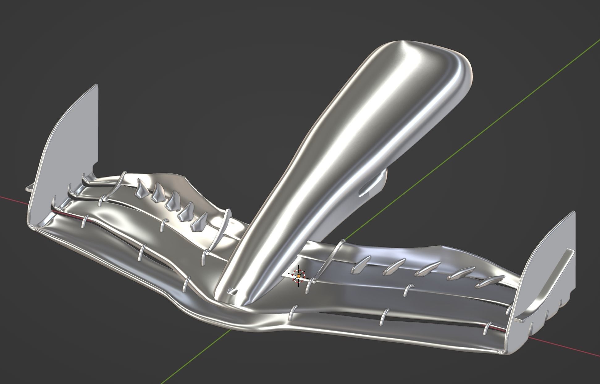 Ferrari SF23 front and rear wing for hat 3D model 3D printable | CGTrader