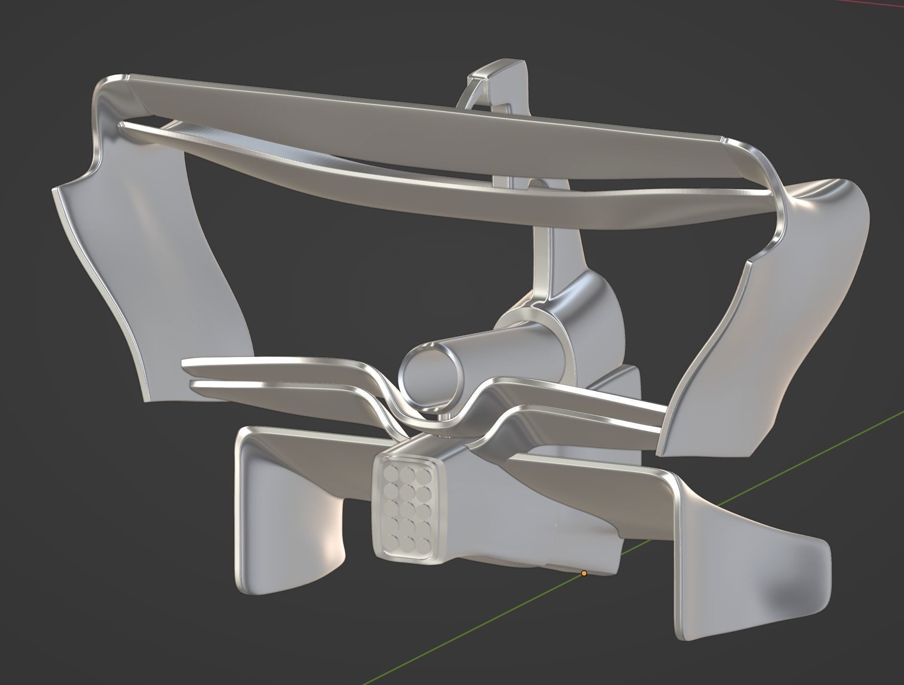 Ferrari SF23 front and rear wing for hat 3D model 3D printable | CGTrader