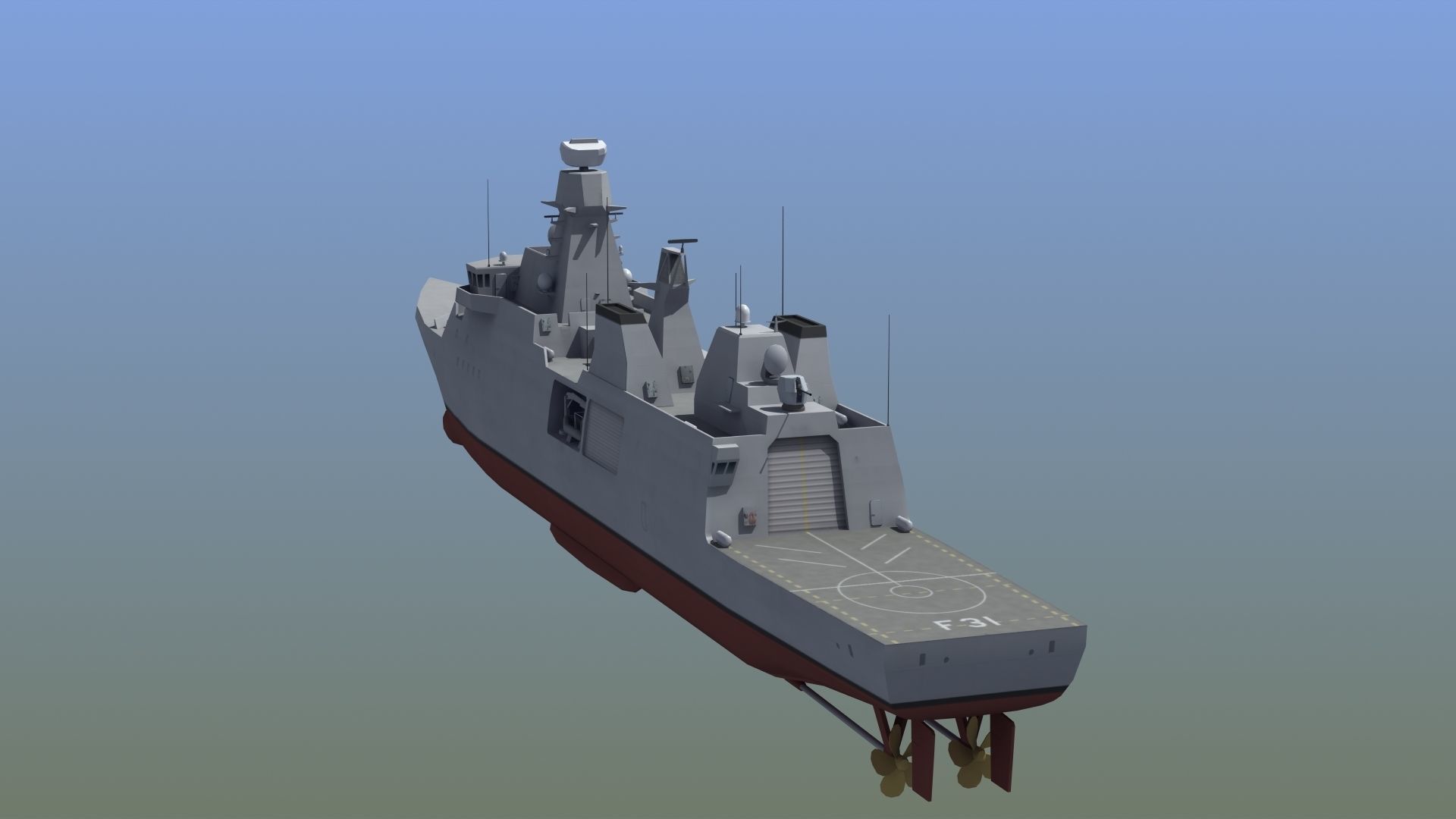 3D model HMS Active Type 31 Frigate LD1 VR / AR / low-poly | CGTrader