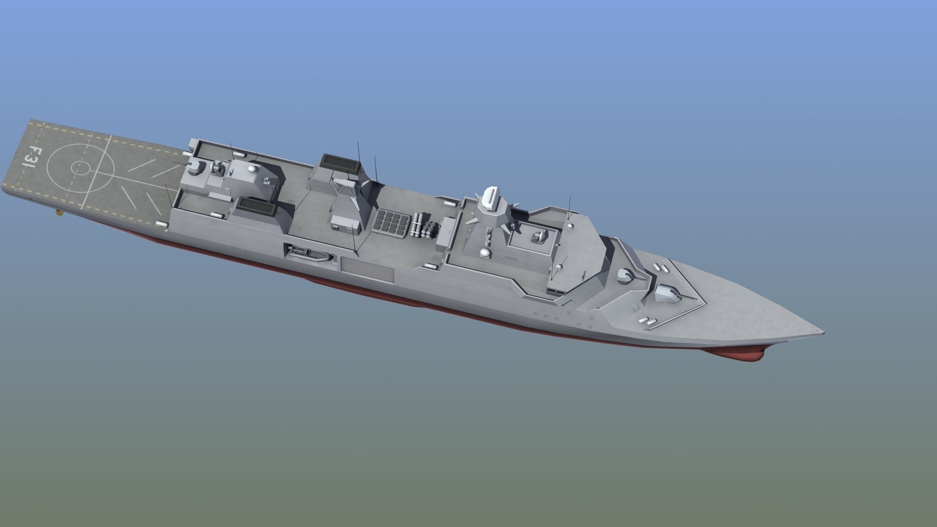 3D model HMS Active Type 31 Frigate LD1 VR / AR / low-poly | CGTrader