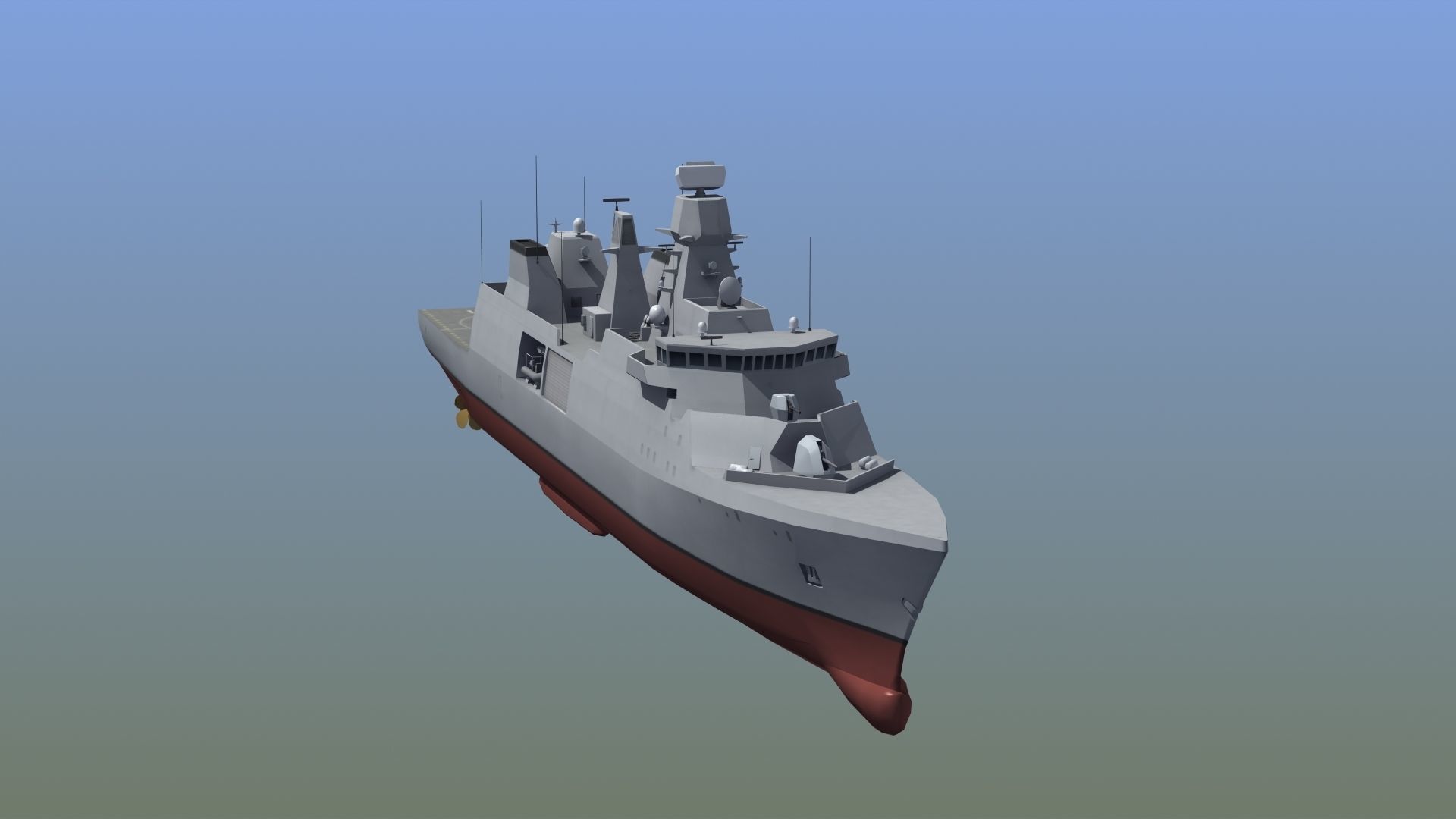 3D model HMS Active Type 31 Frigate LD1 VR / AR / low-poly | CGTrader