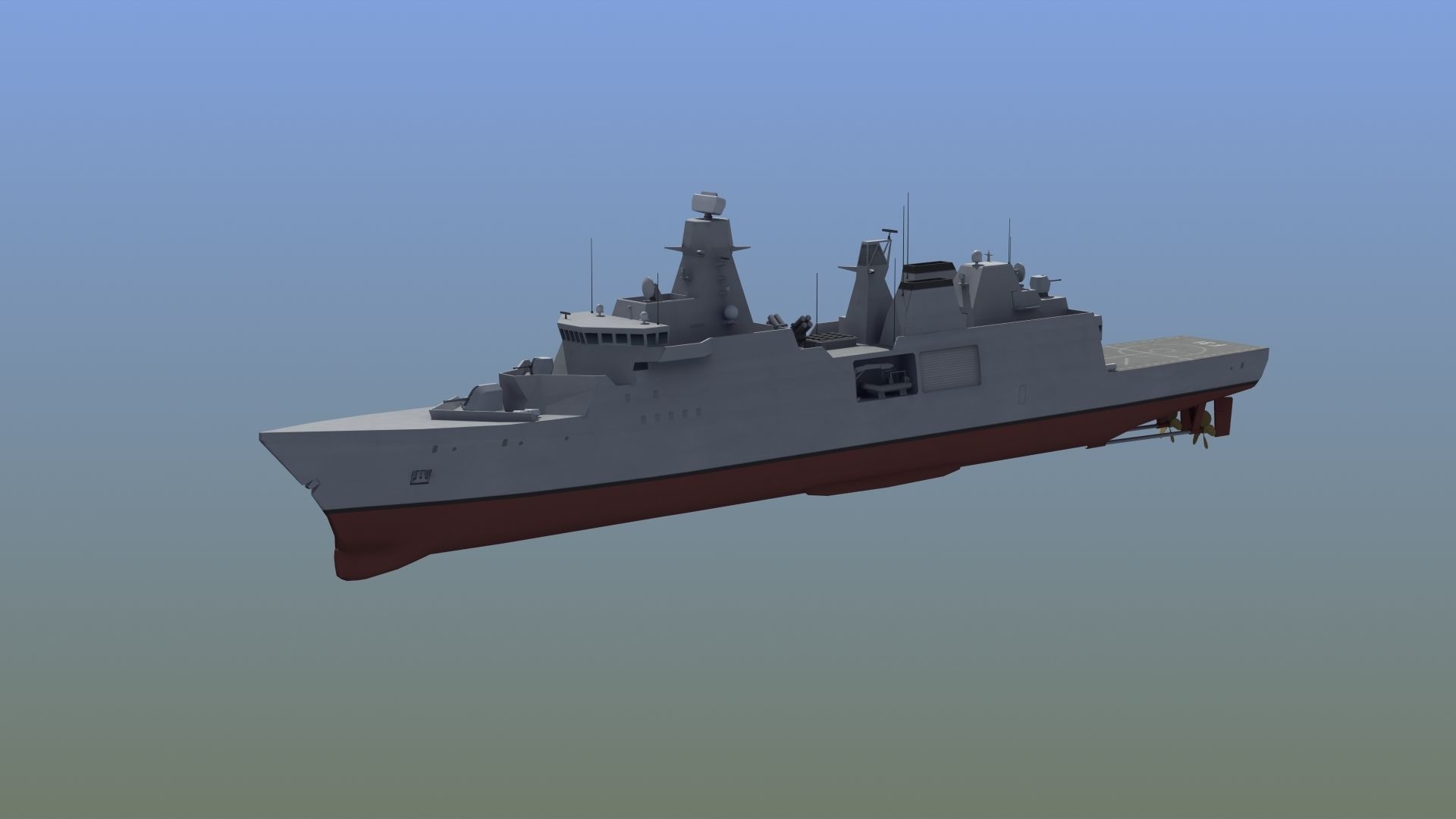 3D model HMS Active Type 31 Frigate LD1 VR / AR / low-poly | CGTrader