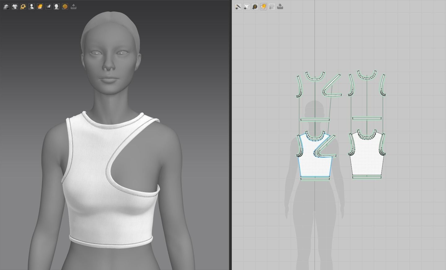 3D model 5 3d crop top models VR / AR / low-poly | CGTrader