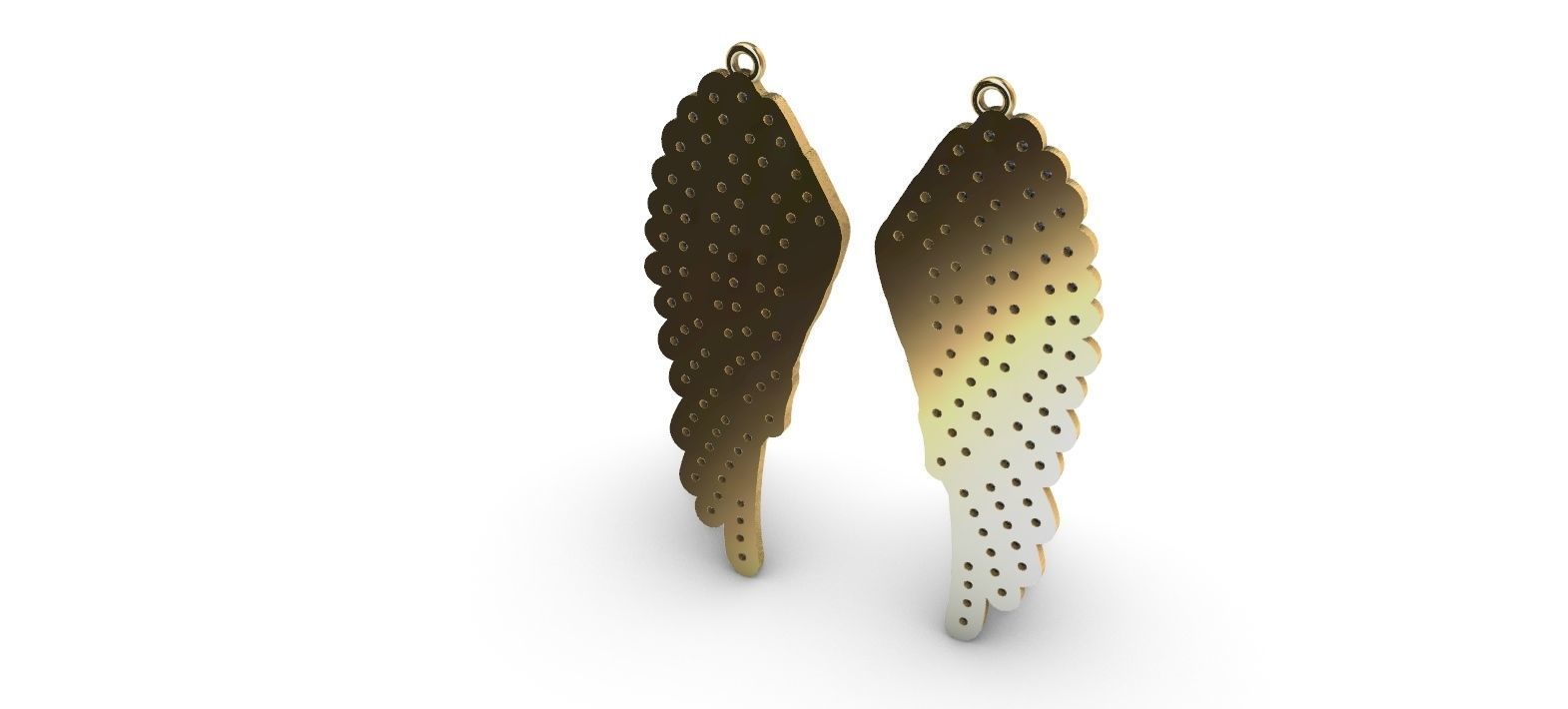 Wings whit Diamonds 3D model 3D printable | CGTrader