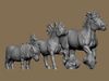 Horse Chibis 3D Model Collection 3D printable | CGTrader