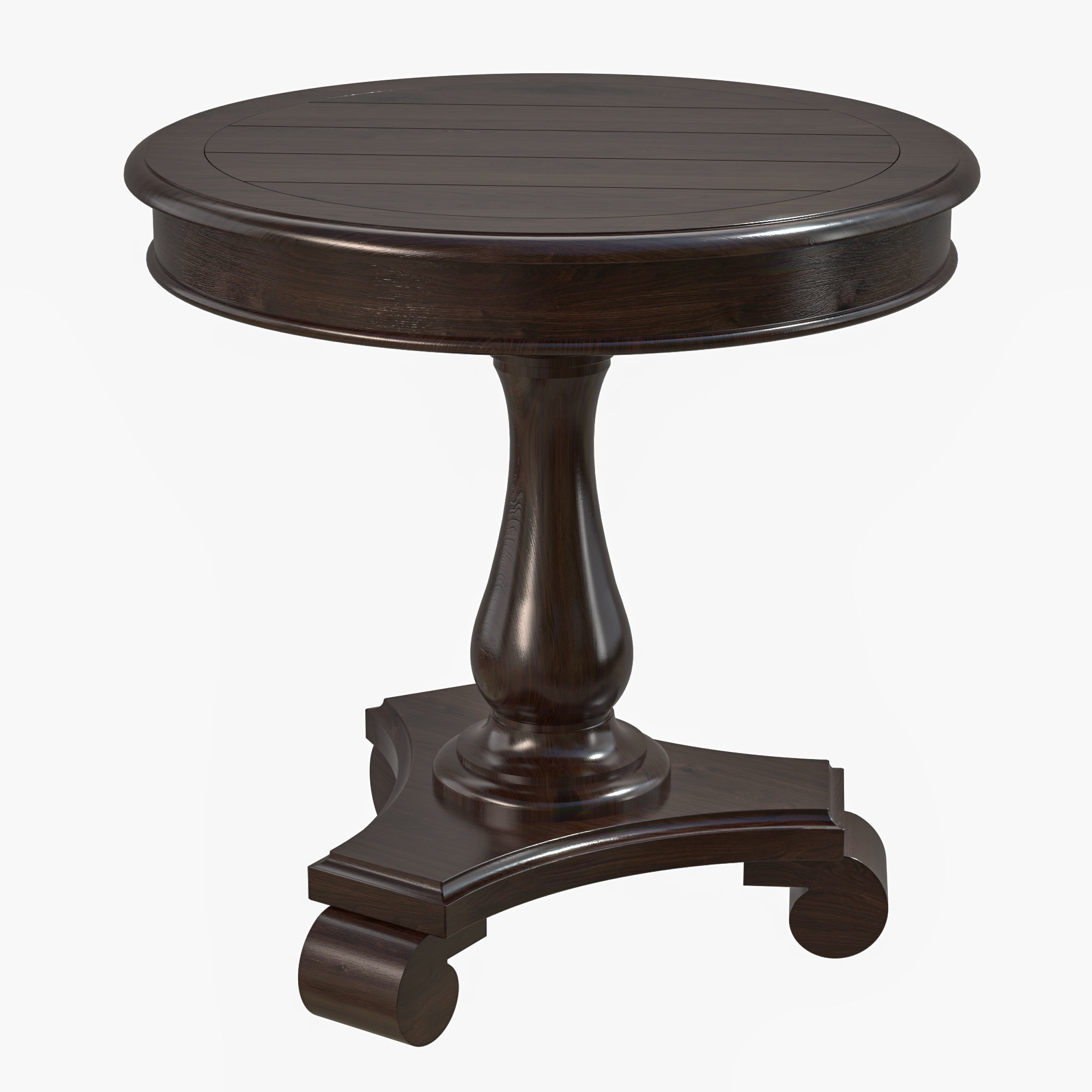 Wooden side table 001 3D model | CGTrader