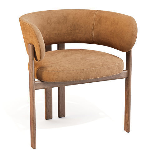 Nature Design Bay - Dining Chair with Armrest 3D model | CGTrader
