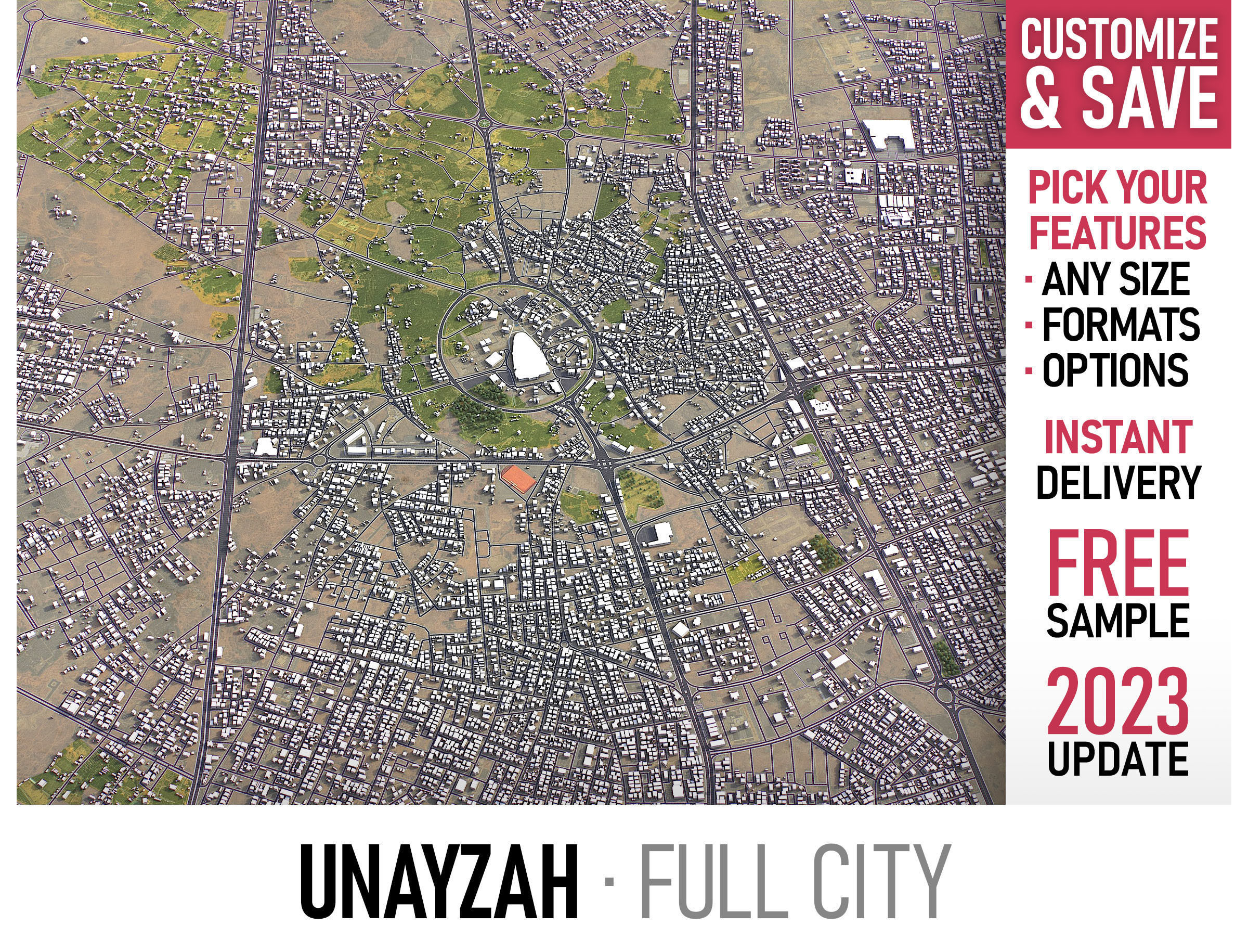 3D model Unayzah VR / AR / low-poly | CGTrader