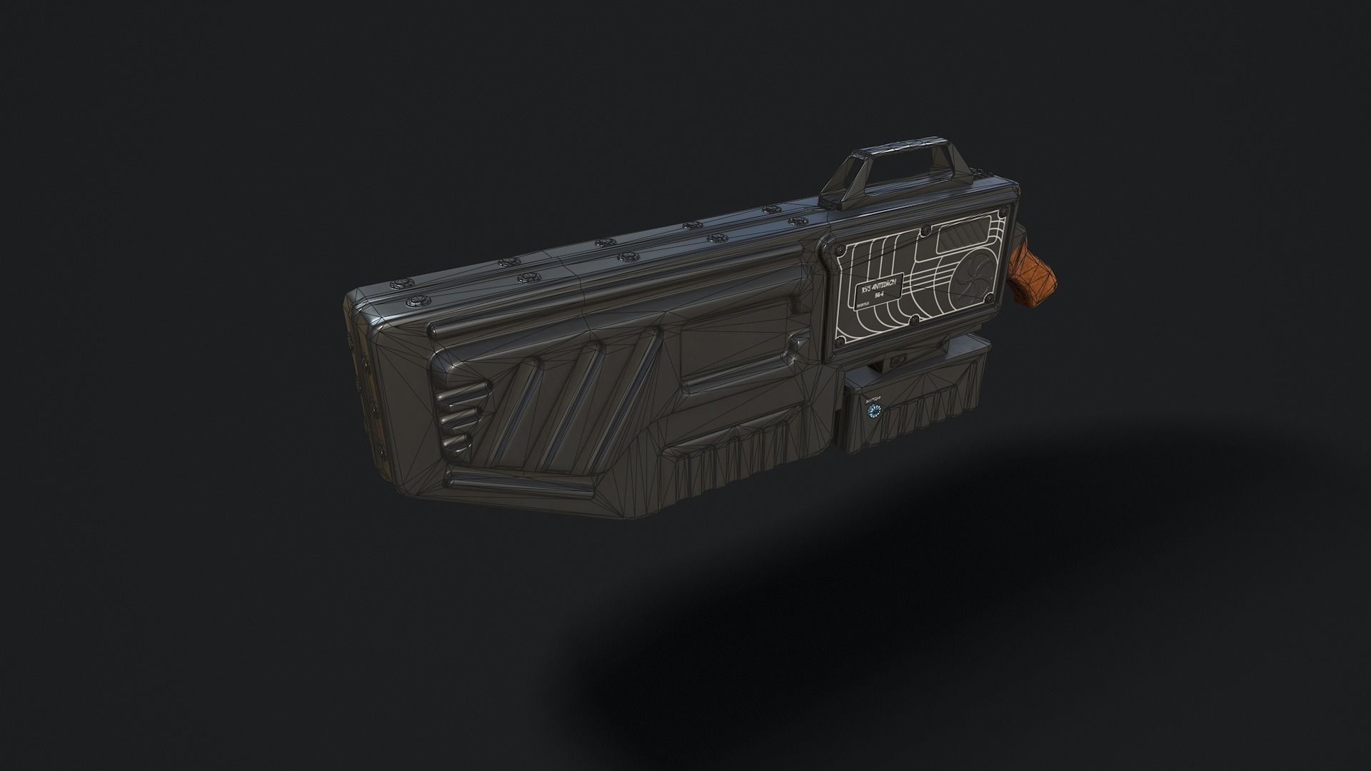 3D model Antidrone gun KVS G6 VR / AR / low-poly | CGTrader