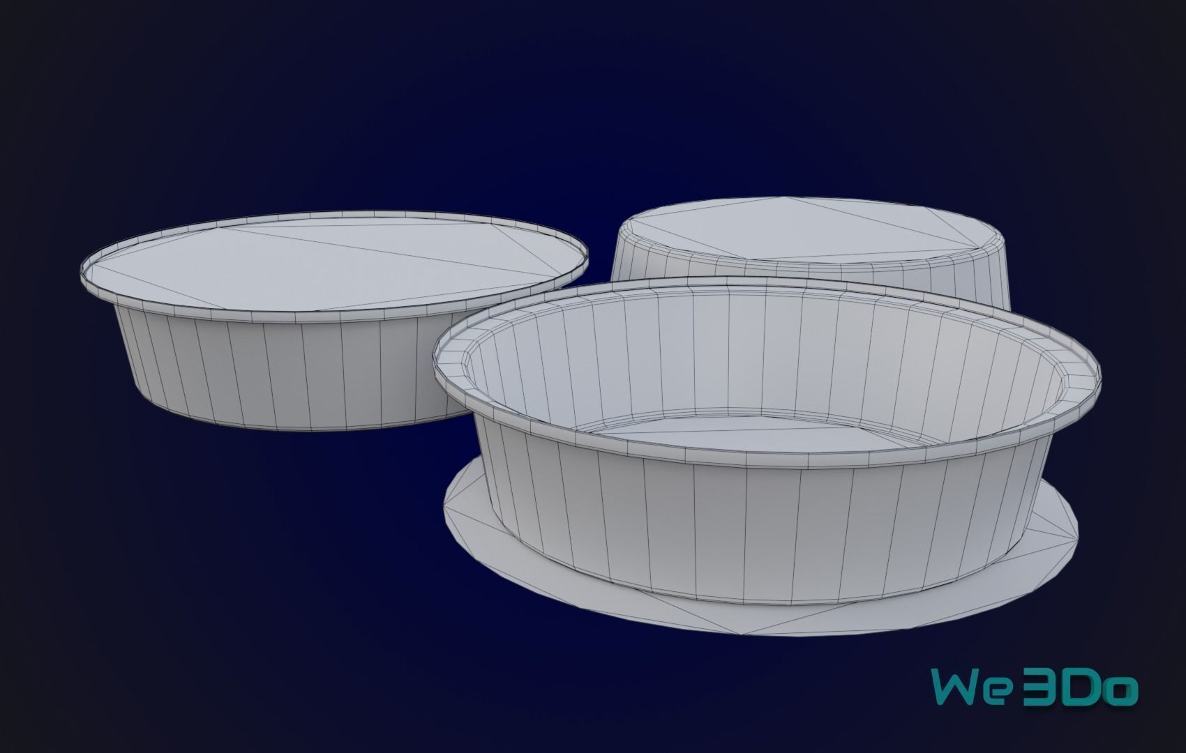 3D Model Collection Bakery Container Pack - Low Poly VR / AR / low-poly ...