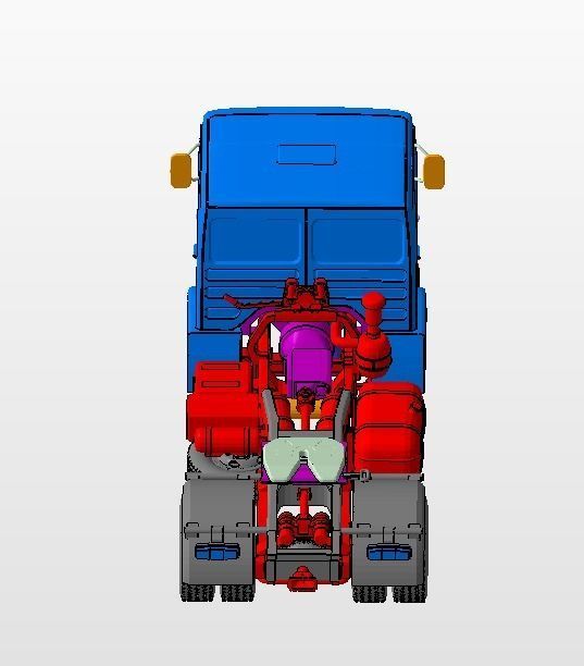 Truck Roman Diesel 4x2 MAN F8 3D model 3D printable | CGTrader