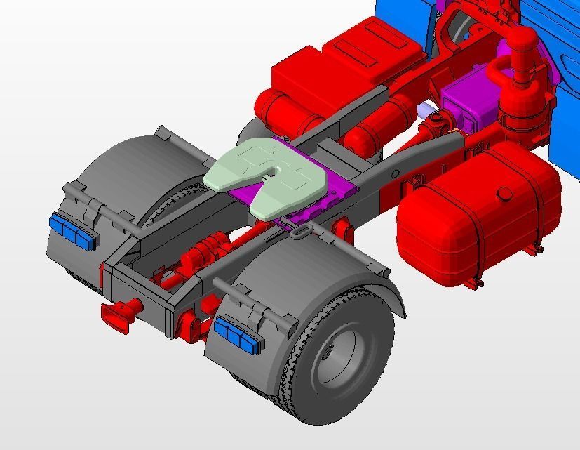 Truck Roman Diesel 4x2 MAN F8 3D model 3D printable | CGTrader