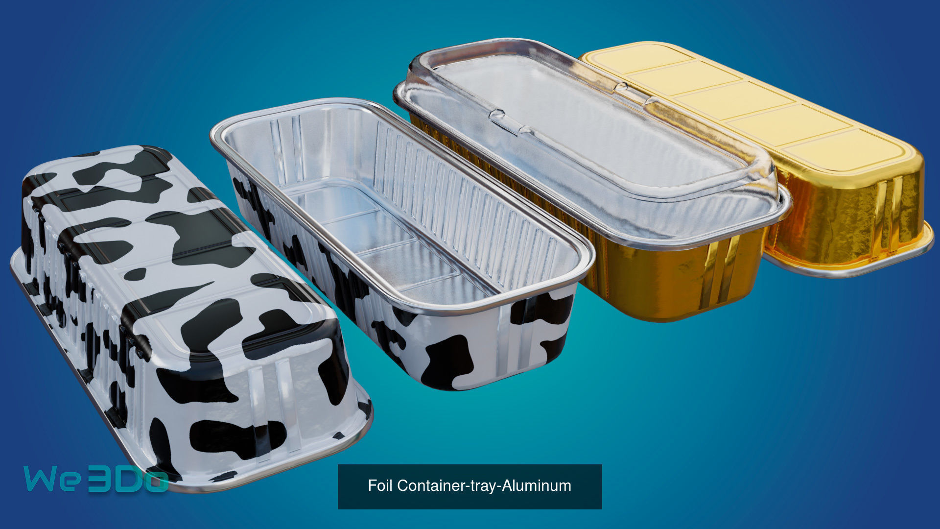 3D Model Collection Cake Container Pack - Low Poly VR / AR / low-poly ...