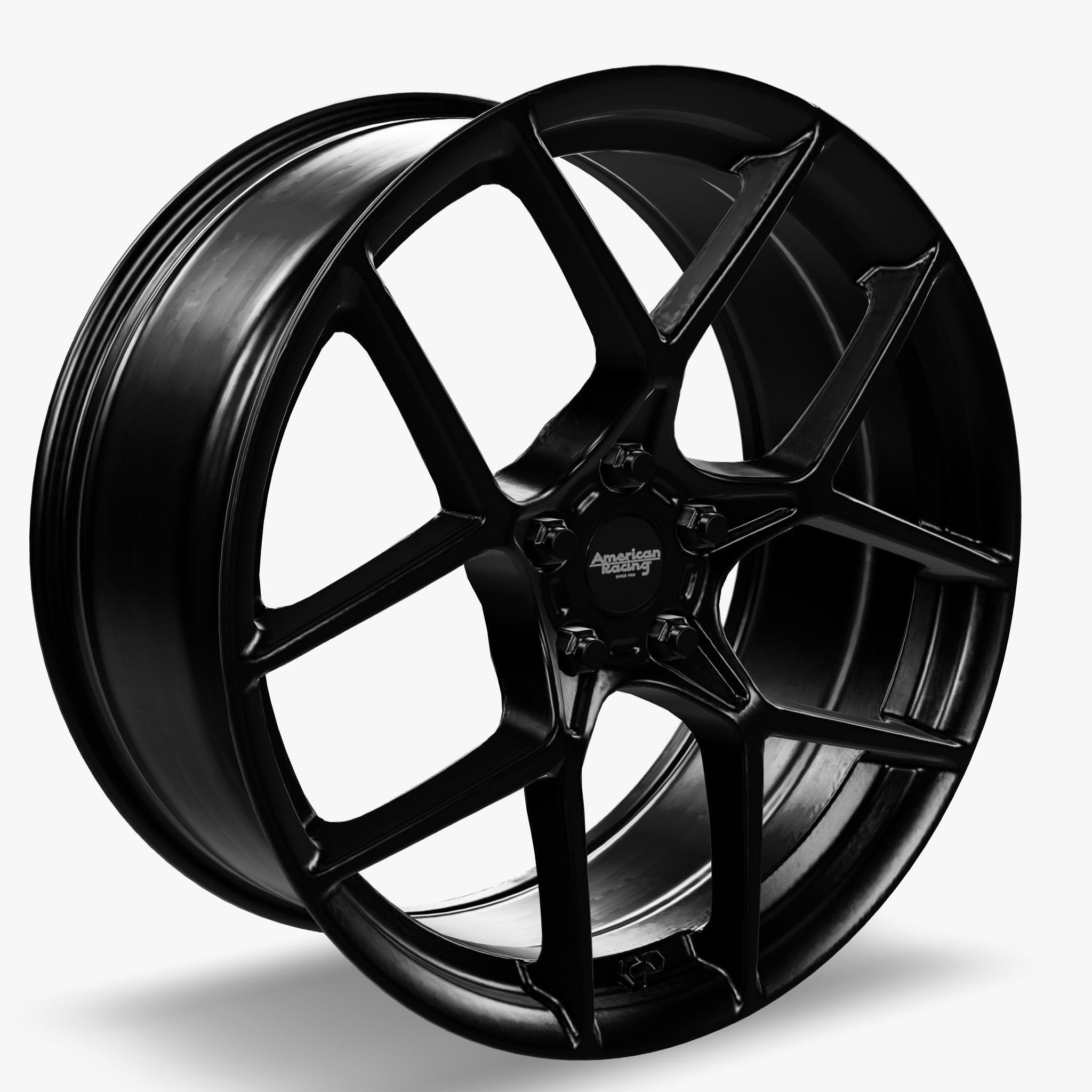 3D model American Racing AR924 Crossfire Wheel Satin Black VR / AR ...