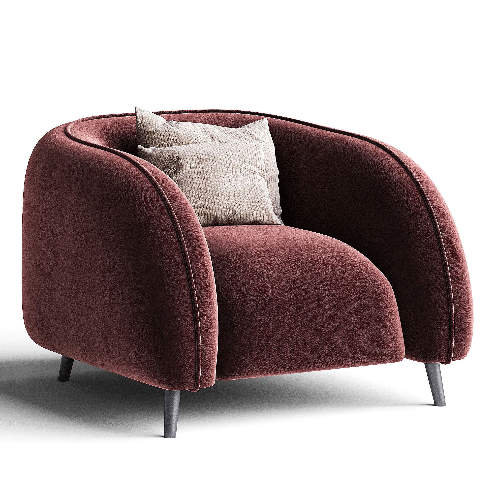 3D model Puffy Berjer Arimchair VR / AR / low-poly | CGTrader