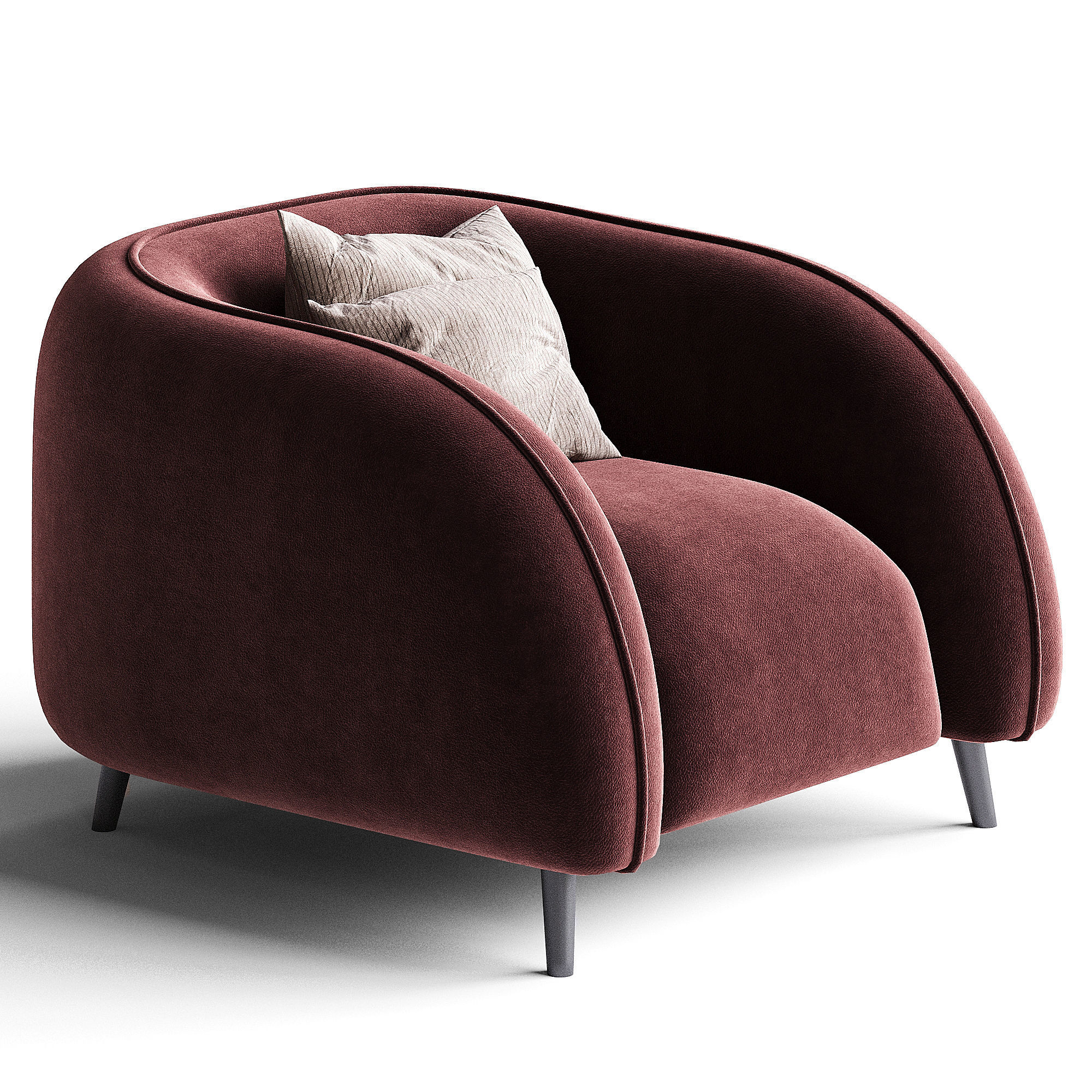 3D model Puffy Berjer Arimchair VR / AR / low-poly | CGTrader