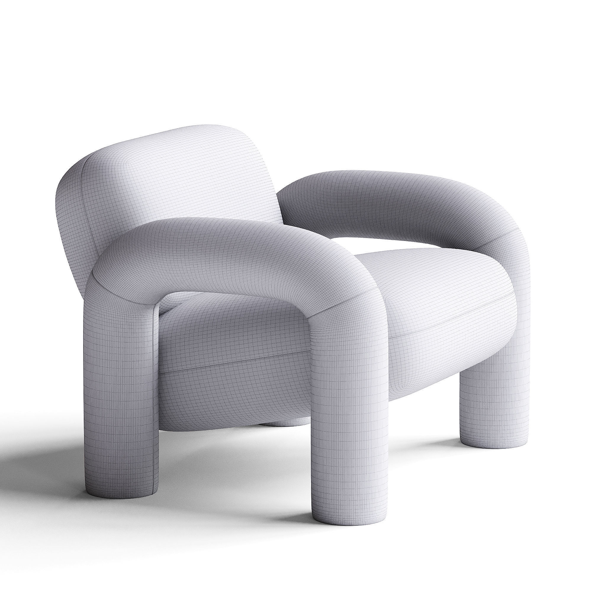 3D model Bobo White ARIMCHAIR VR / AR / low-poly | CGTrader