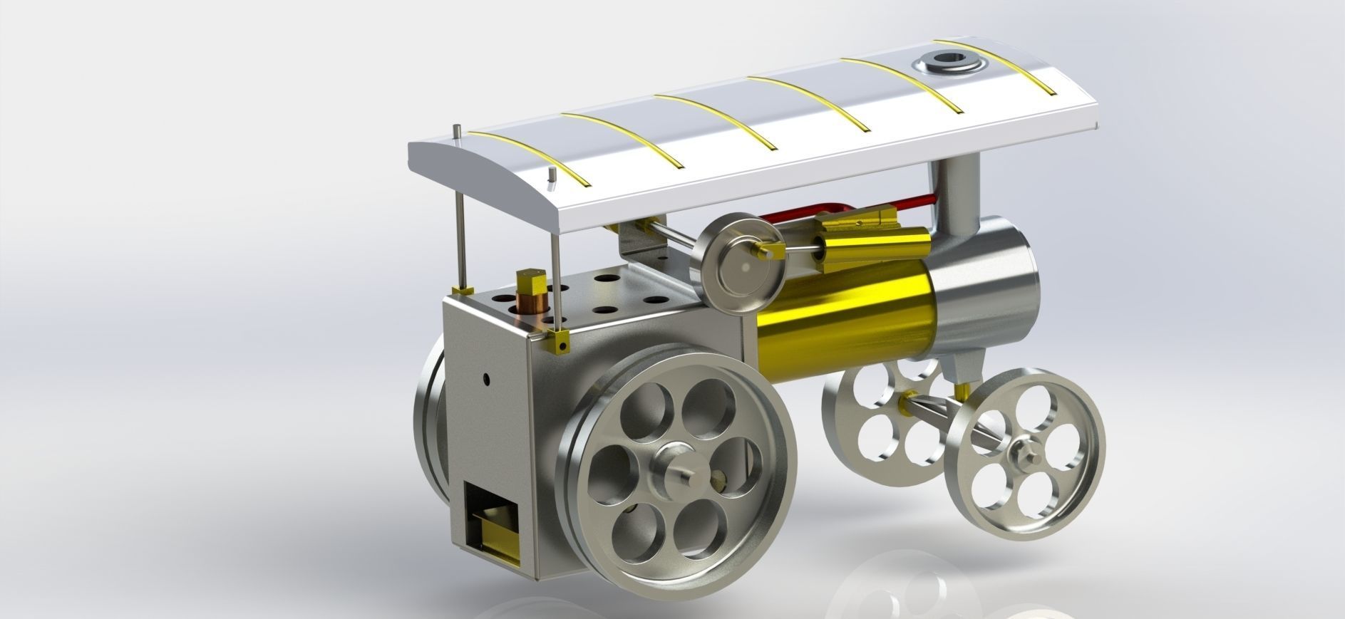 A SUPER SIMPLE TRACTION ENGINE 3D model | CGTrader