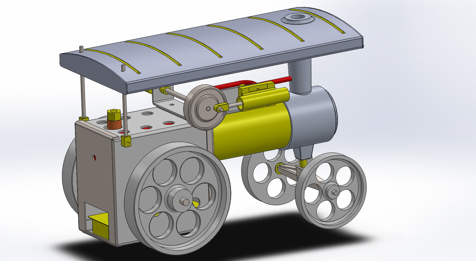A SUPER SIMPLE TRACTION ENGINE 3D model | CGTrader