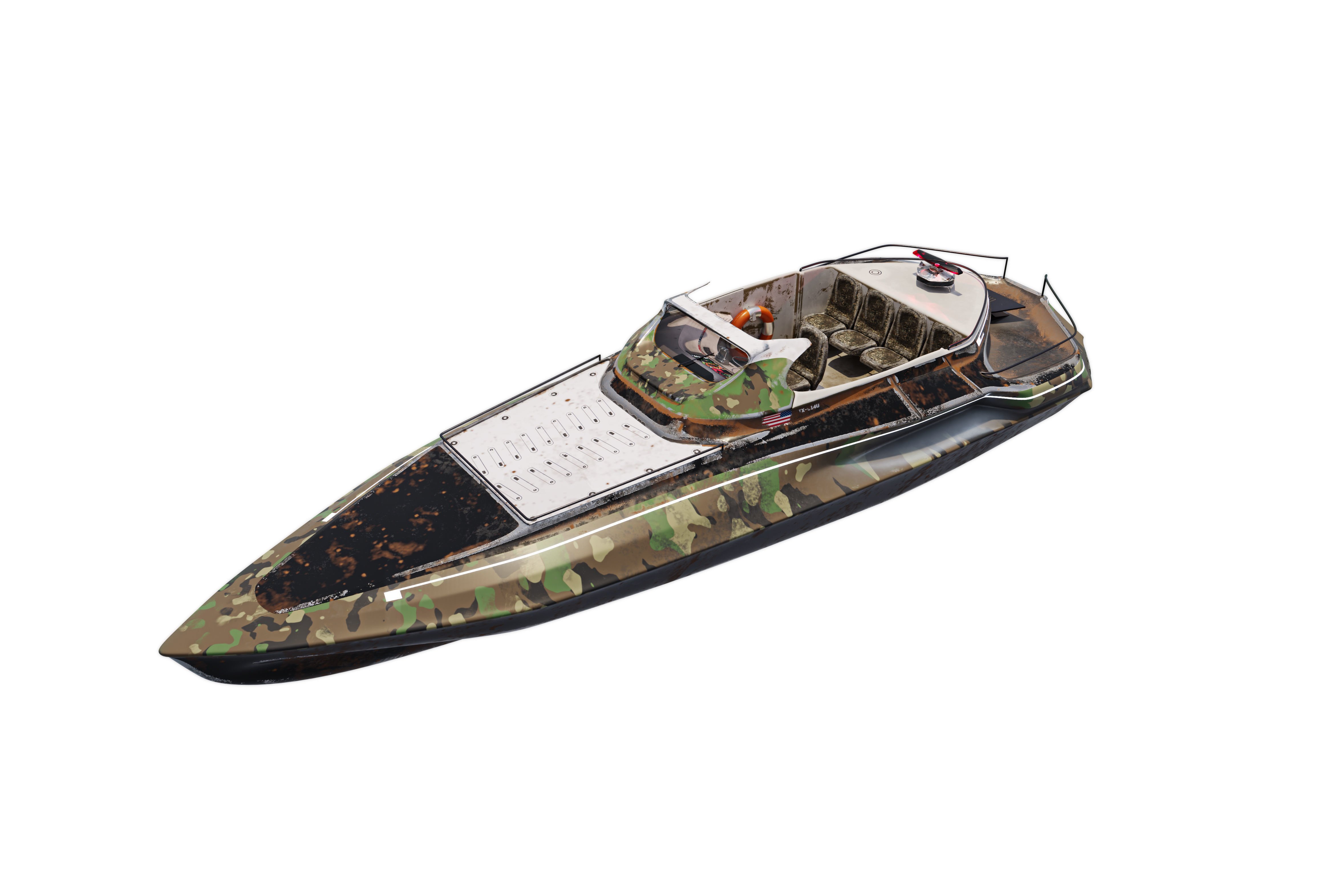 Military Boat-Interior and Exterior-High detailed 3D model | CGTrader